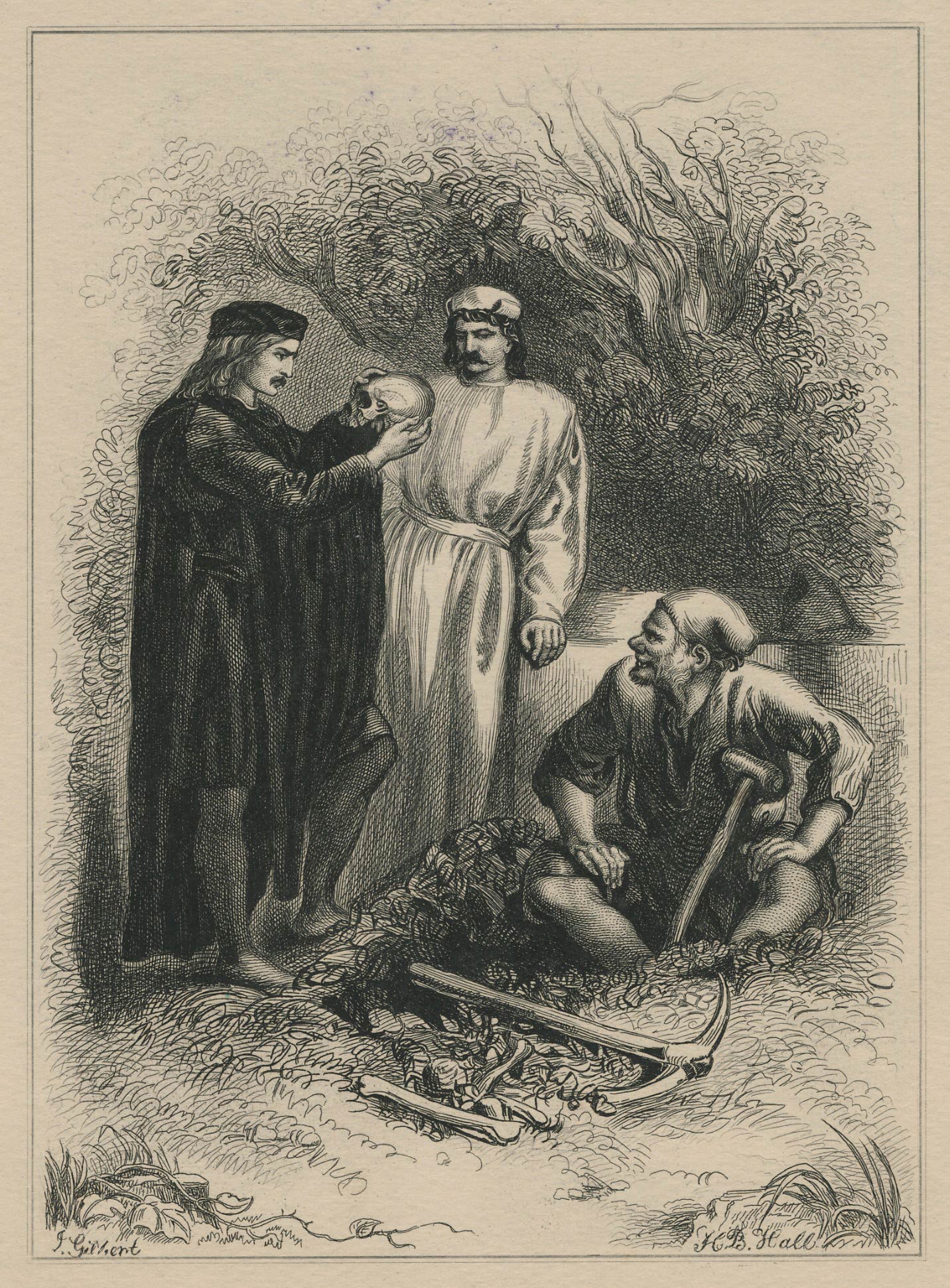 Hamlet Skull Painting